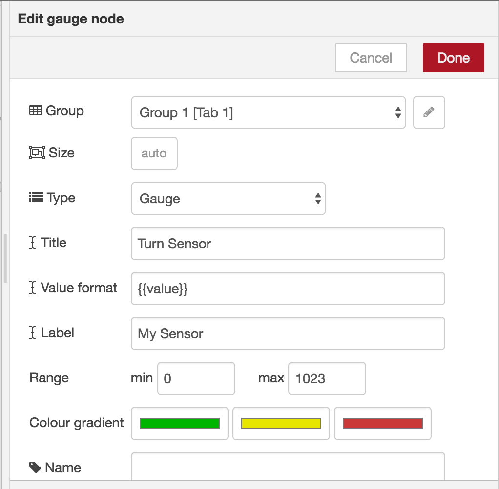 node-red sensor dashboard – Infusion Systems
